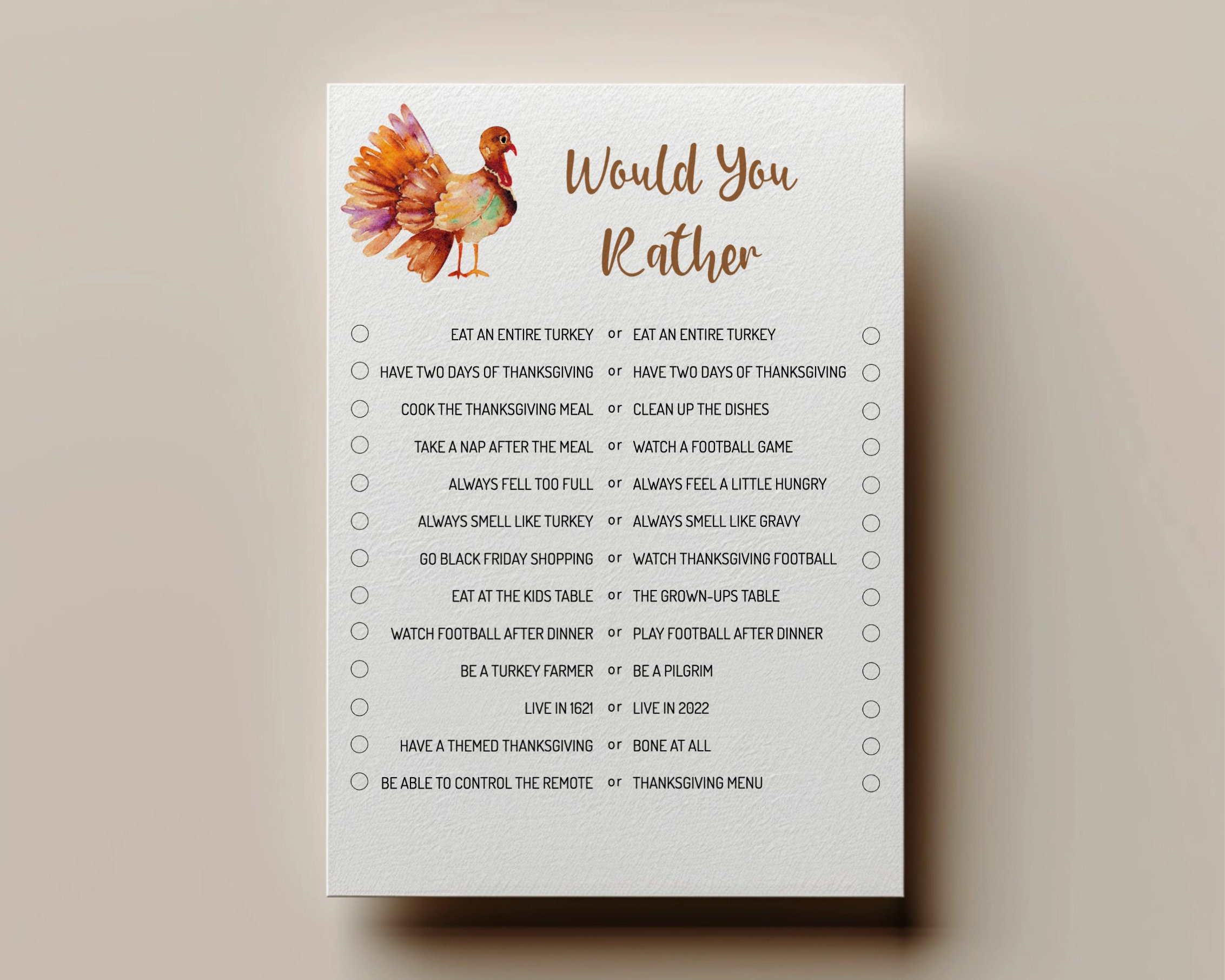 EDITABLE | Thanksgiving Games Bundle, Fall Activities, All Ages, 0030AA ...