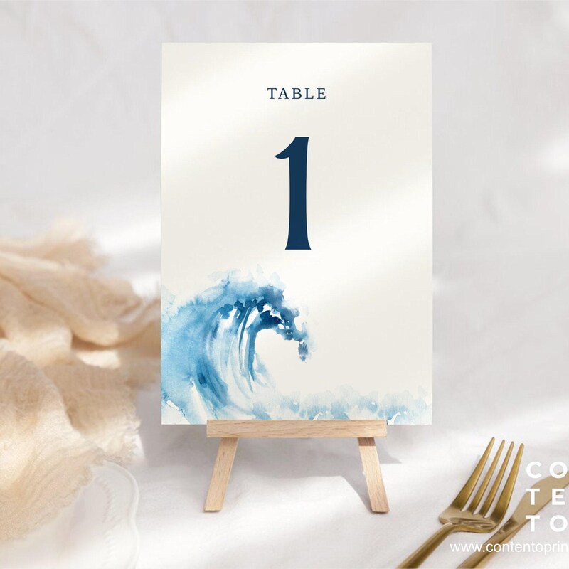 Beach Table Number - Etsy