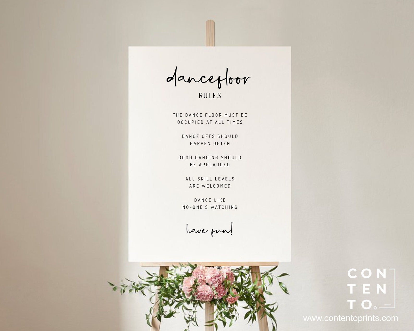 EDITABLE Dancefloor Rules Sign Template 0001AA - Etsy