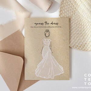 EDITABLE Guess the Dress Game Template, Bachelorette Party / Bridal ...