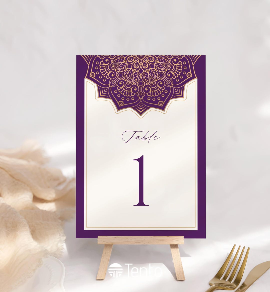 EDITABLE | Mandala Table Number Template, 0026AA - Etsy
