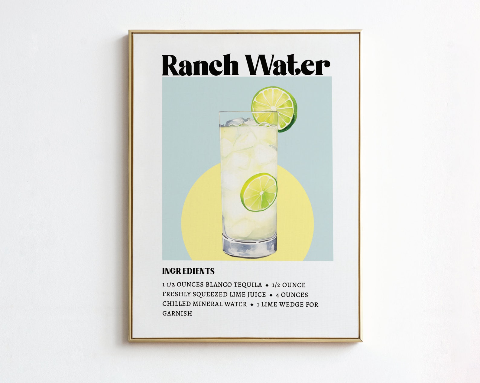 EDITABLE | Ranch Water Bar Sign Template, 0042AA - Etsy