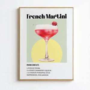 EDITABLE | French Martini Bar Sign Template, 0042AA - Etsy