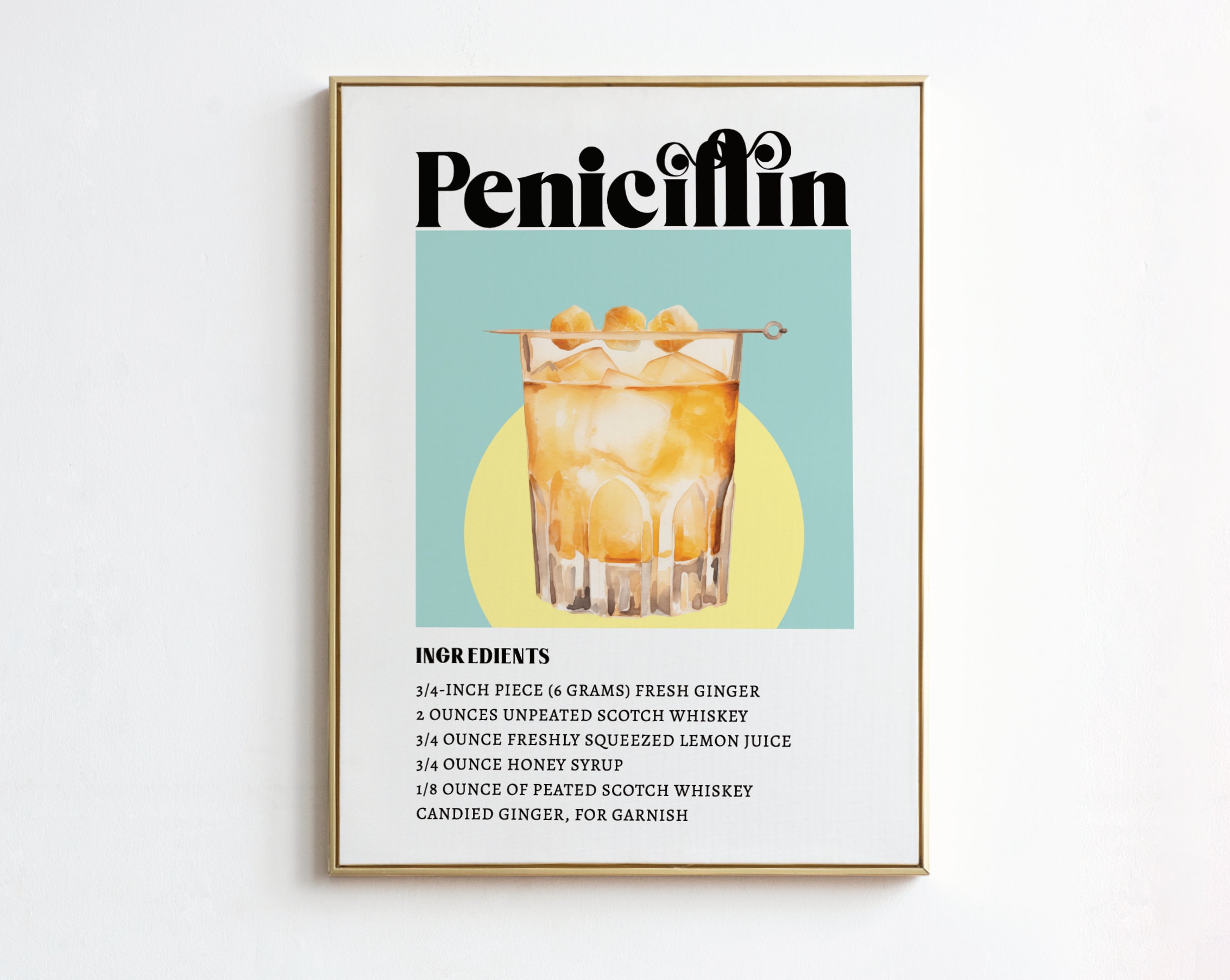 EDITABLE | Penicillin Bar Sign Template, 0042AA - Etsy