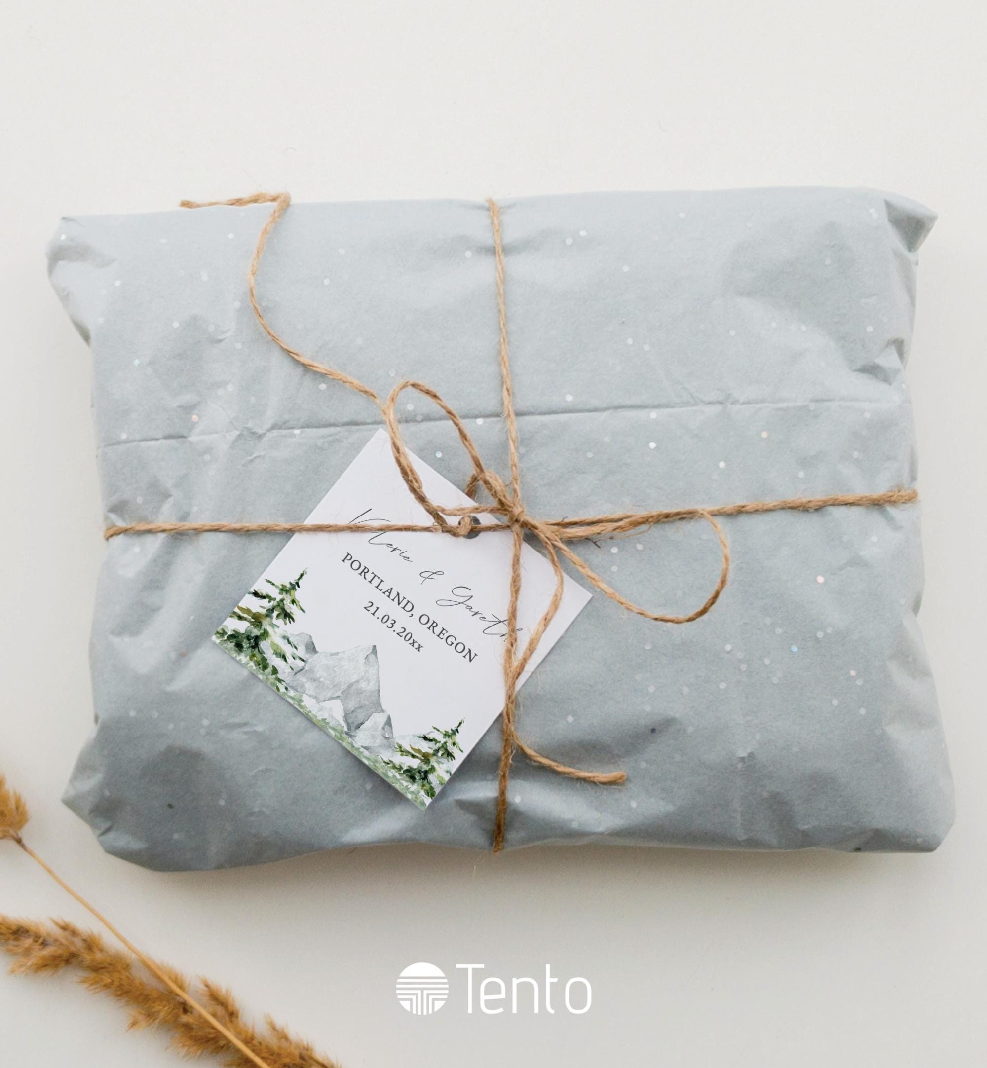 EDITABLE | Mountain Favor Tag Template, 0018AA - Etsy