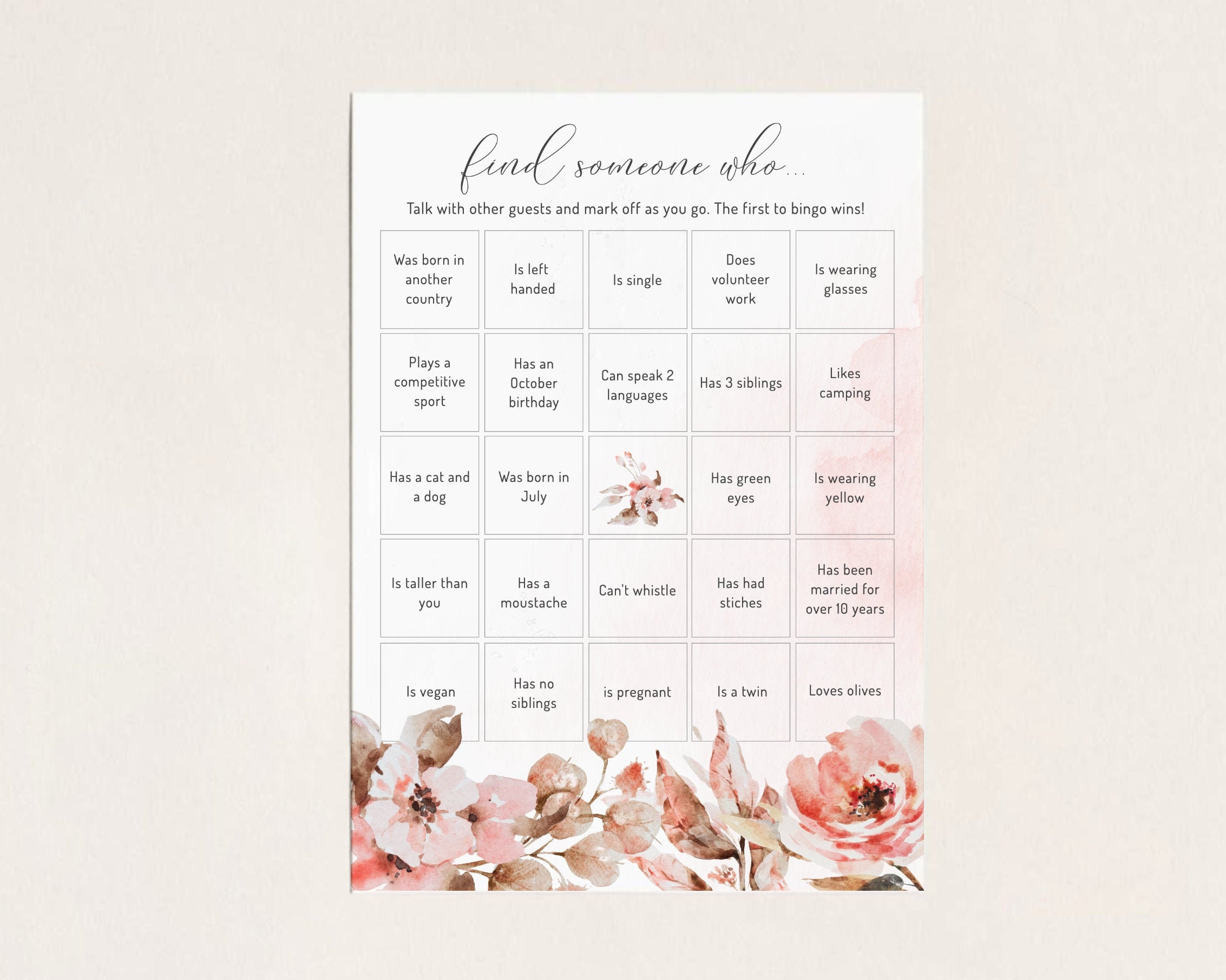 Nautical Wedding Game Template 0012AA Printable Ocean Wedding Find ...