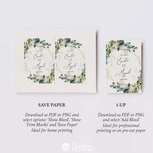 EDITABLE | Eucalyptus and Gold Wine Bottle Label Template, 0004AA - Etsy