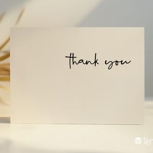 EDITABLE | Minimalist Thank You Card Template, 0001AA - Etsy