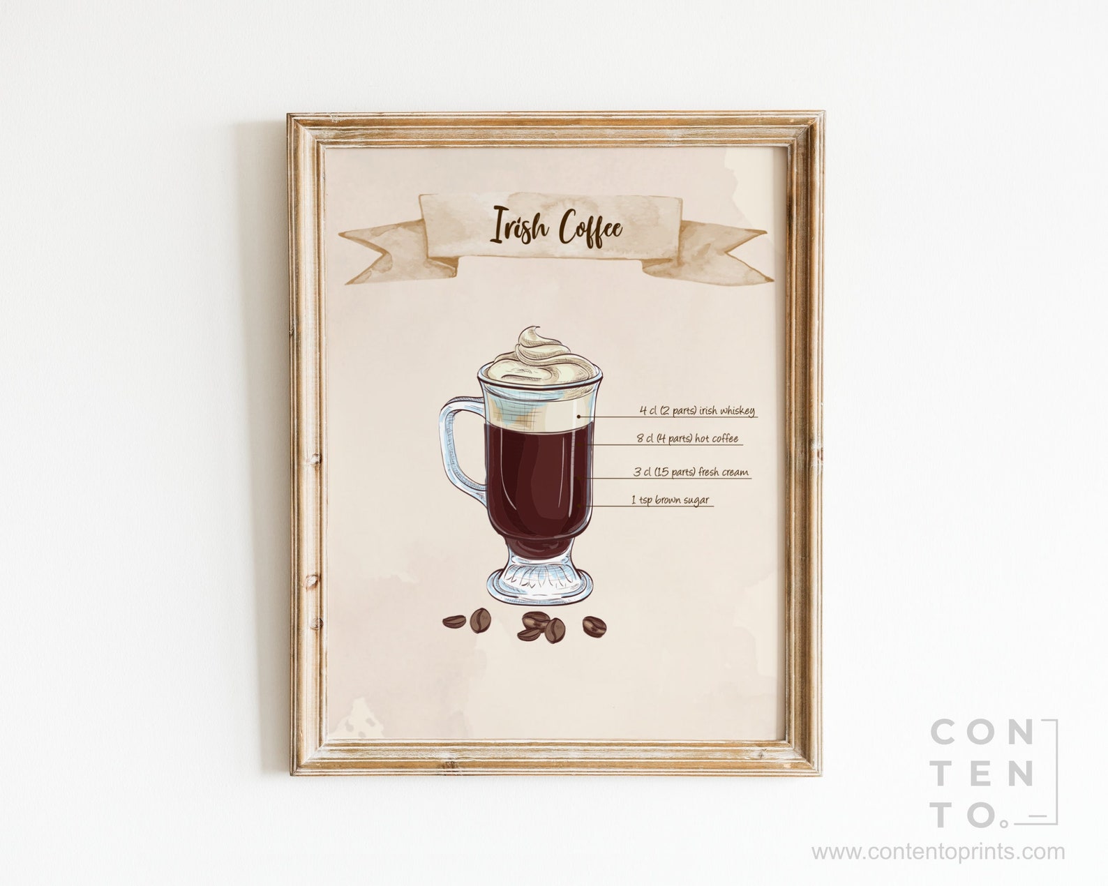 EDITABLE Irish Coffee Sign Template 0007AA - Etsy