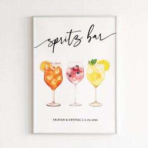 EDITABLE | Spritz Bar Sign Template, 0042AA - Etsy