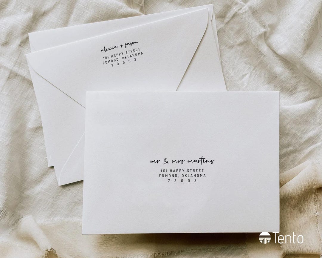 EDITABLE | Minimalist Envelope Template, 0001AA - Etsy
