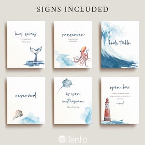 EDITABLE | Ocean Sign Bundletemplate, 0012AA - Etsy