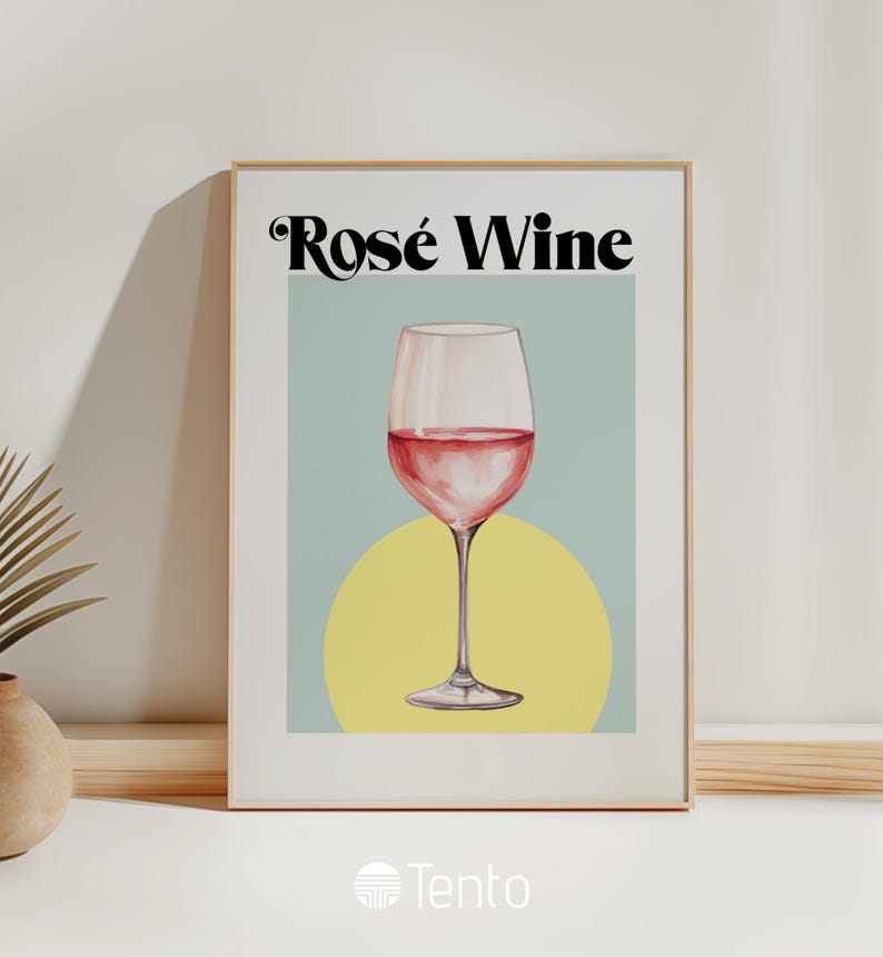 EDITABLE | Rose Wine Bar Sign Template, 0042AA - Etsy