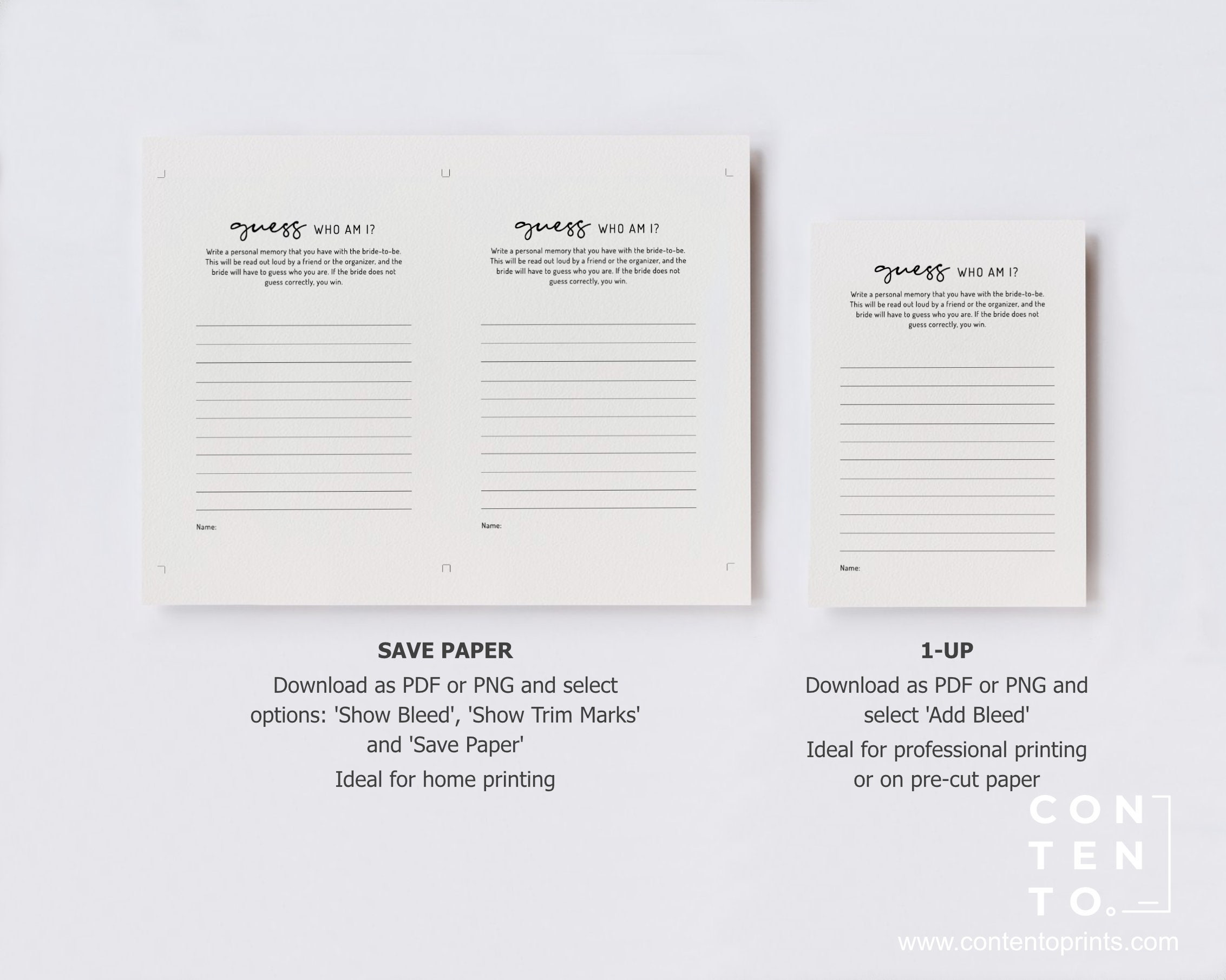 EDITABLE Guess Who Am I Game Template Minimalist - Etsy