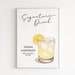 EDITABLE | Vodka Lemonade Bar Sign Template, 0042AA - Etsy