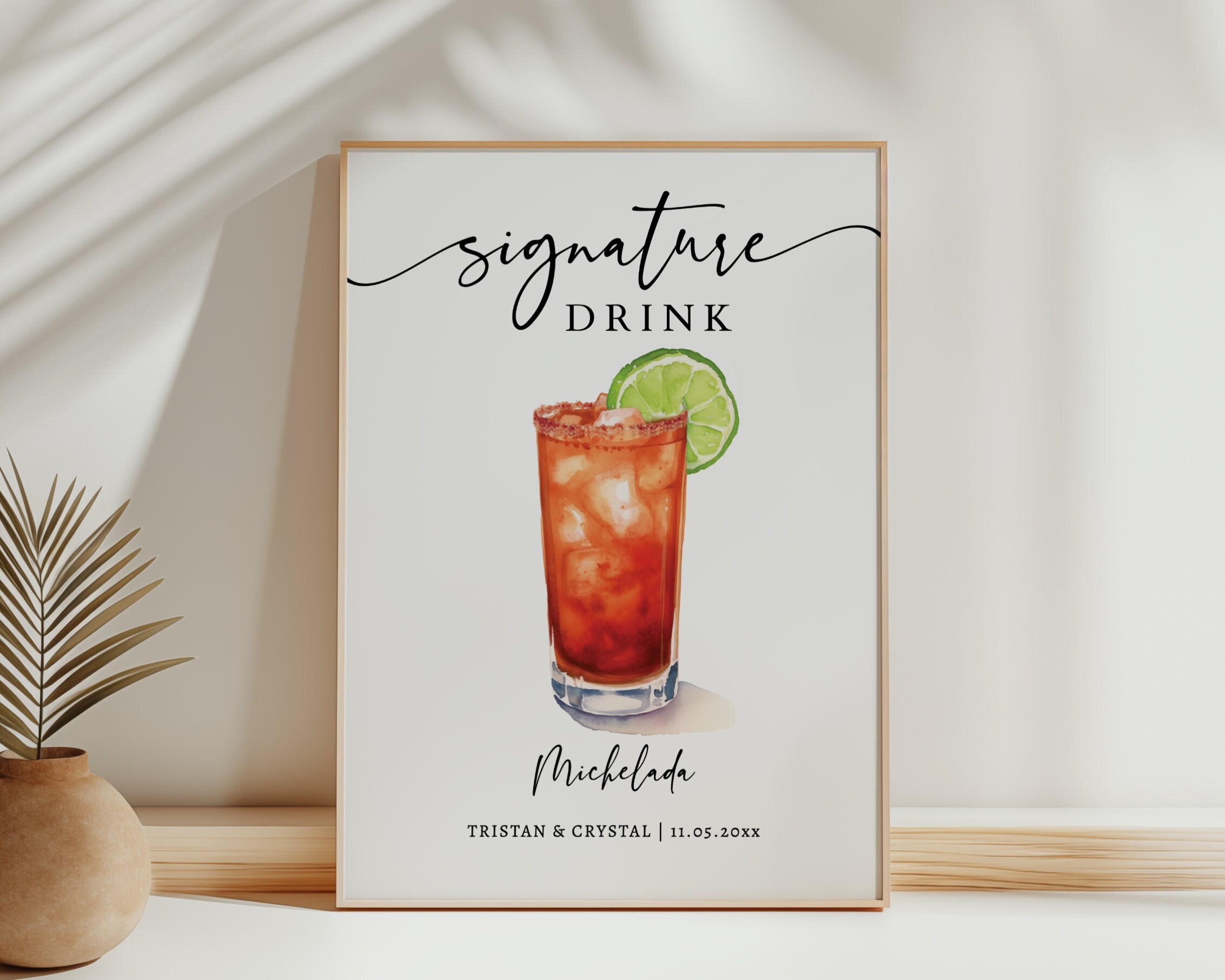 EDITABLE | Michelada Bar Sign Template, 0042AA - Etsy