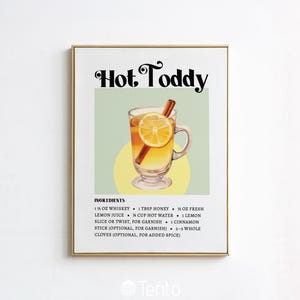 Hot Toddy Cocktail Bar Sign, Editable Template, 0042AA - Etsy