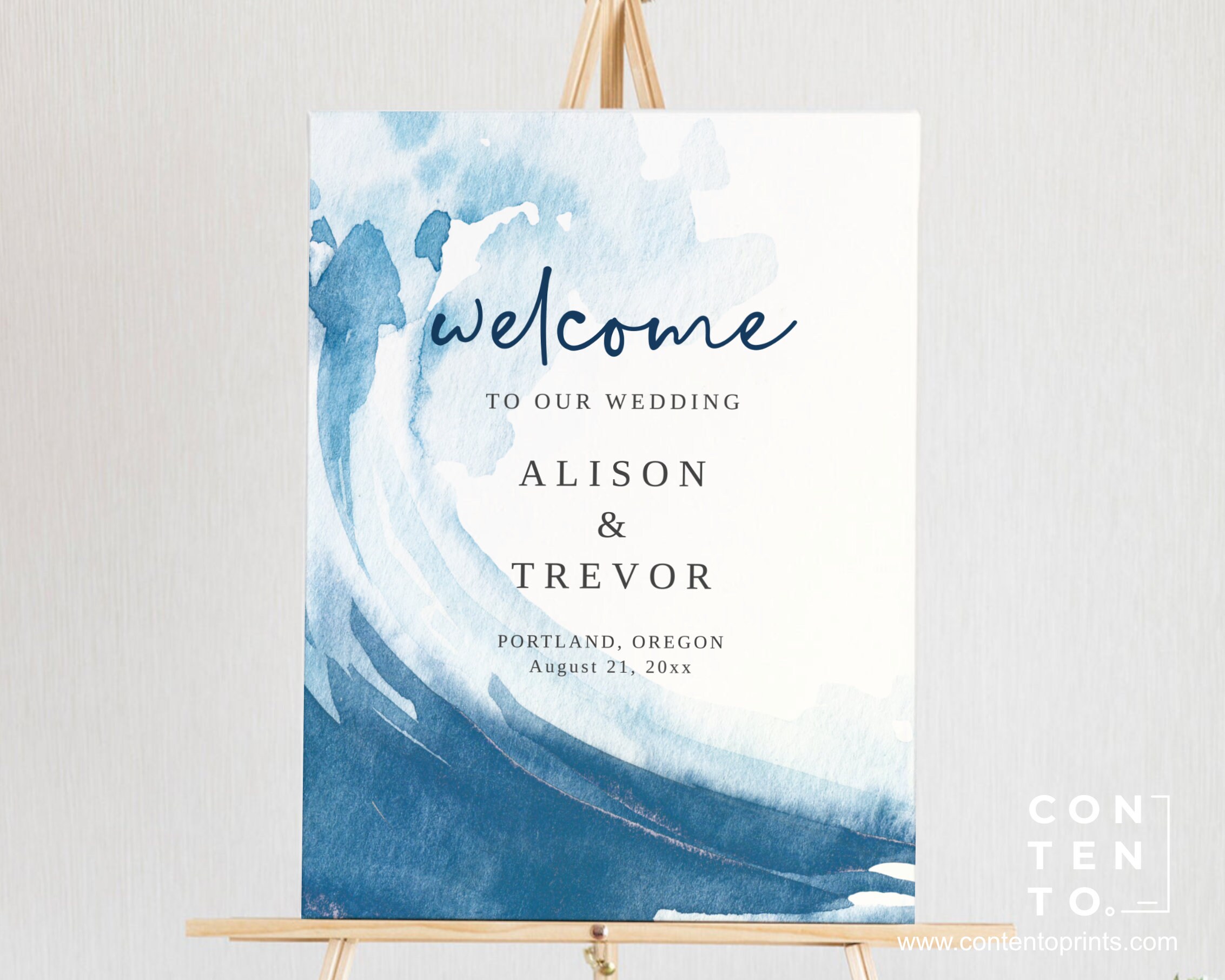 EDITABLE Ocean Welcome Sign Template 0012AA - Etsy Hong Kong