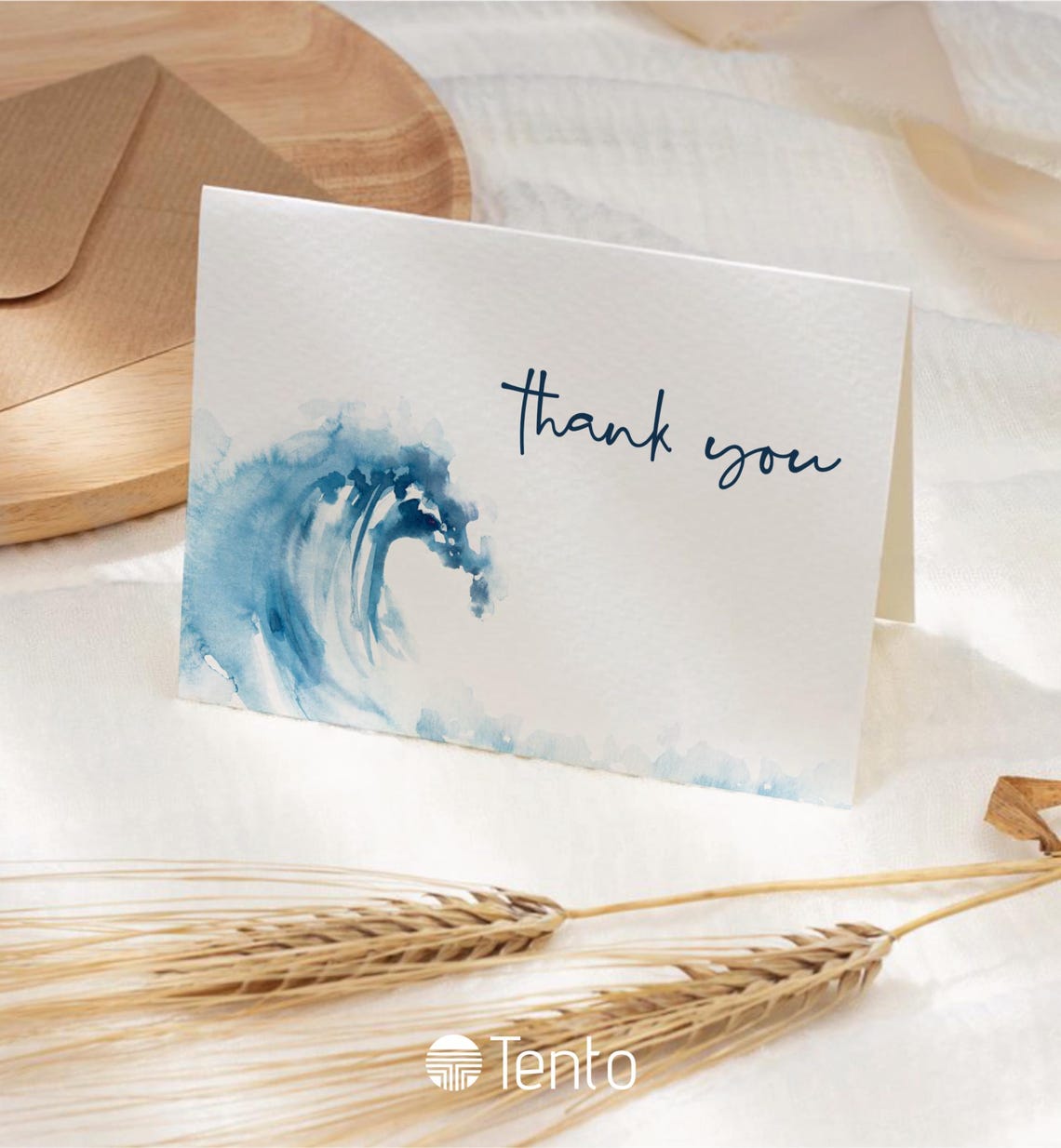 EDITABLE | Ocean Thank You Card Template, 0012AA - Etsy