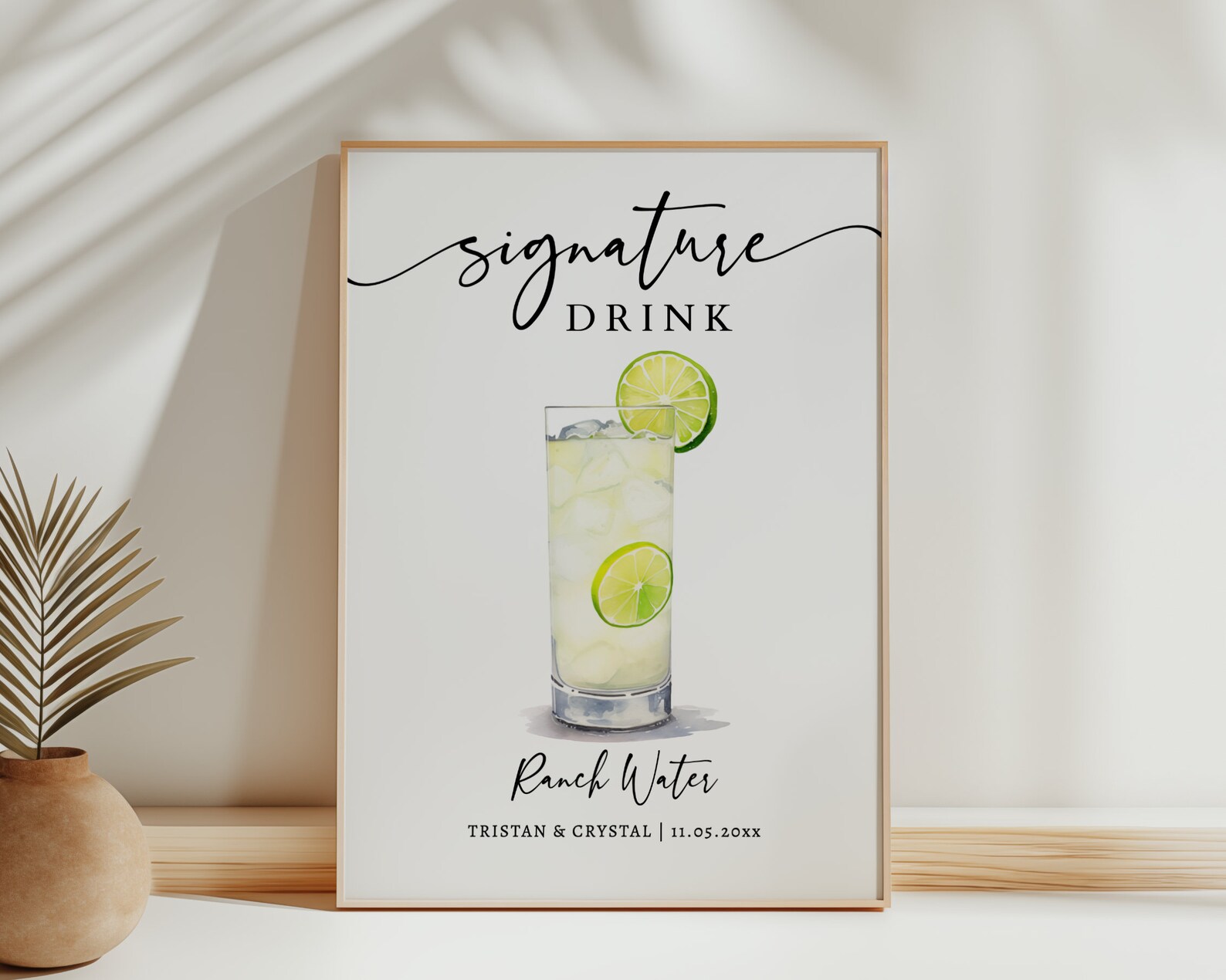 EDITABLE | Ranch Water Bar Sign Template, 0042AA - Etsy