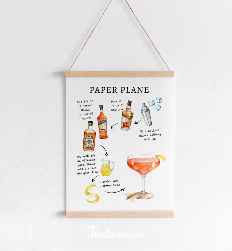 EDITABLE | Paper Plane Bar Sign Template, 0042AA - Etsy