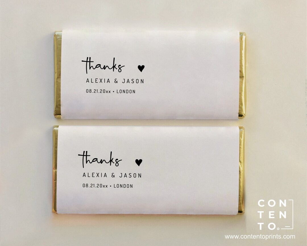 EDITABLE Candy Bar Wrapper Template, 0001AA - Etsy