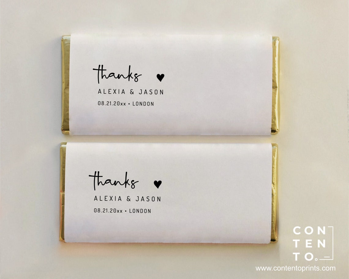EDITABLE Candy Bar Wrapper Template Chocolate Bar Wrapper - Etsy