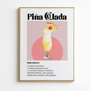 EDITABLE | Pina Colada Bar Sign Template, 0042AA - Etsy