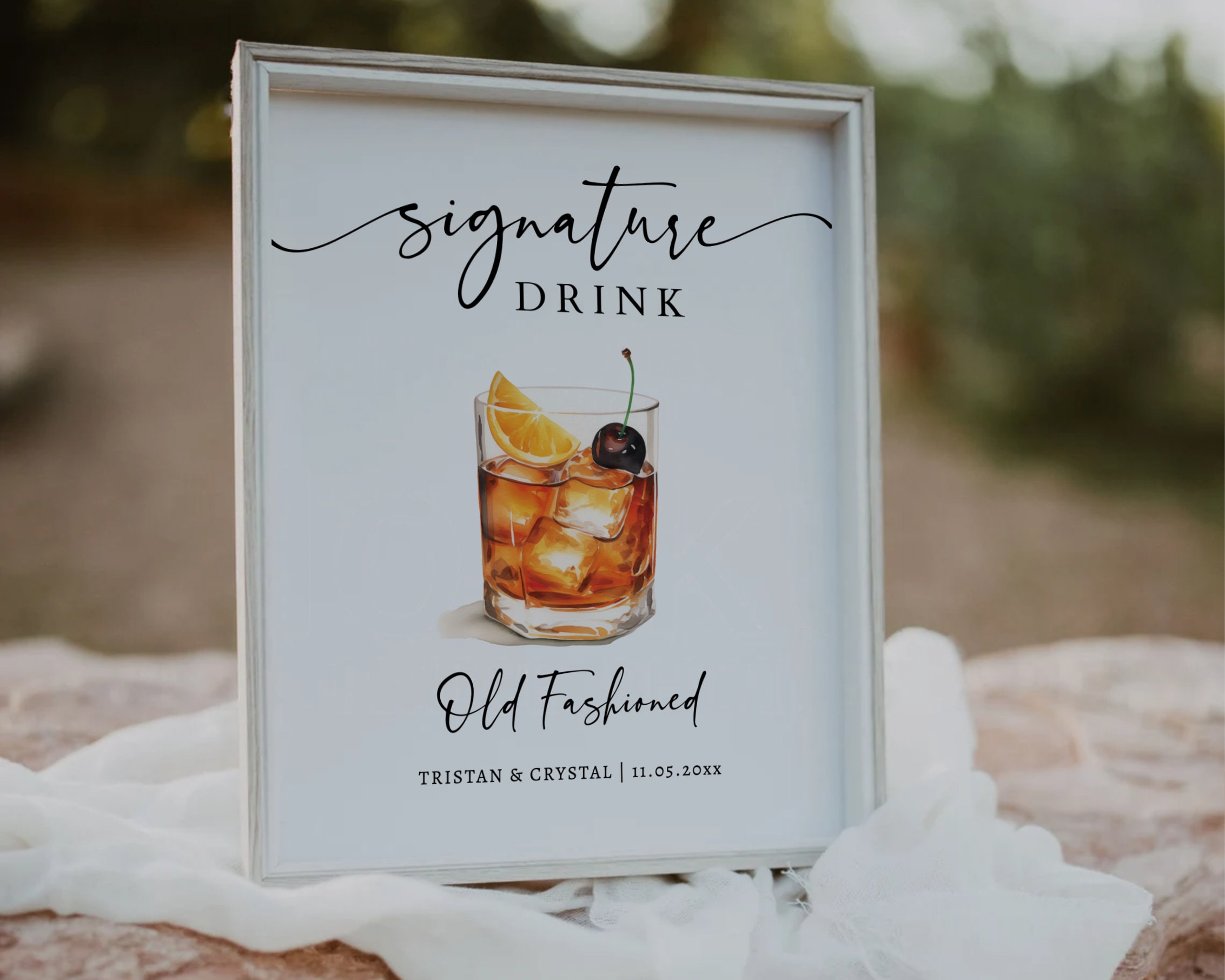 EDITABLE | Old Fashioned Bar Sign Template, 0042AA - Etsy