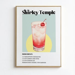 EDITABLE | Shirley Temple Bar Sign Template, 0042AA - Etsy