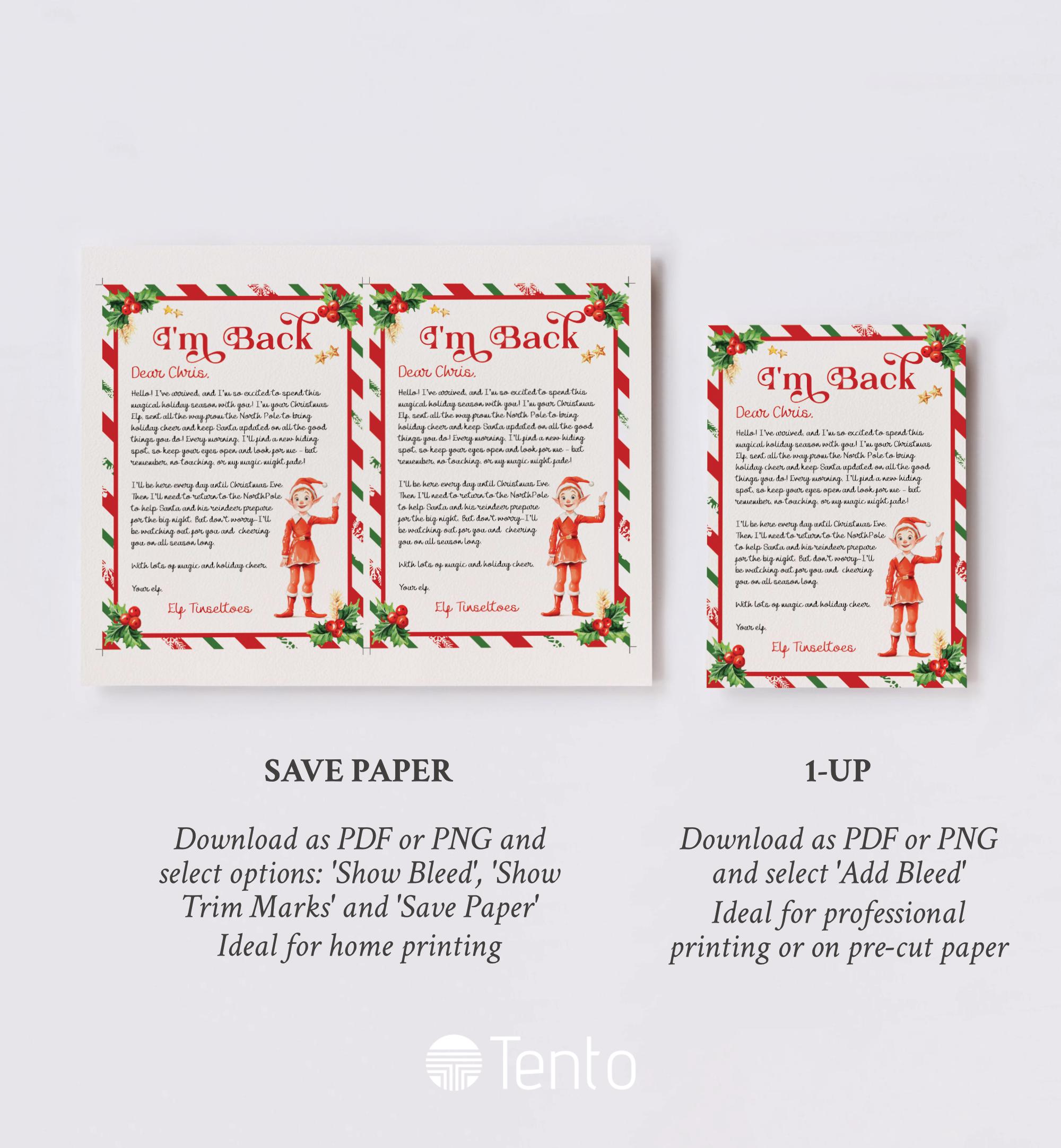 EDITABLE | Elf Letters, Arrival and Return, Templates, 0031AA - Etsy