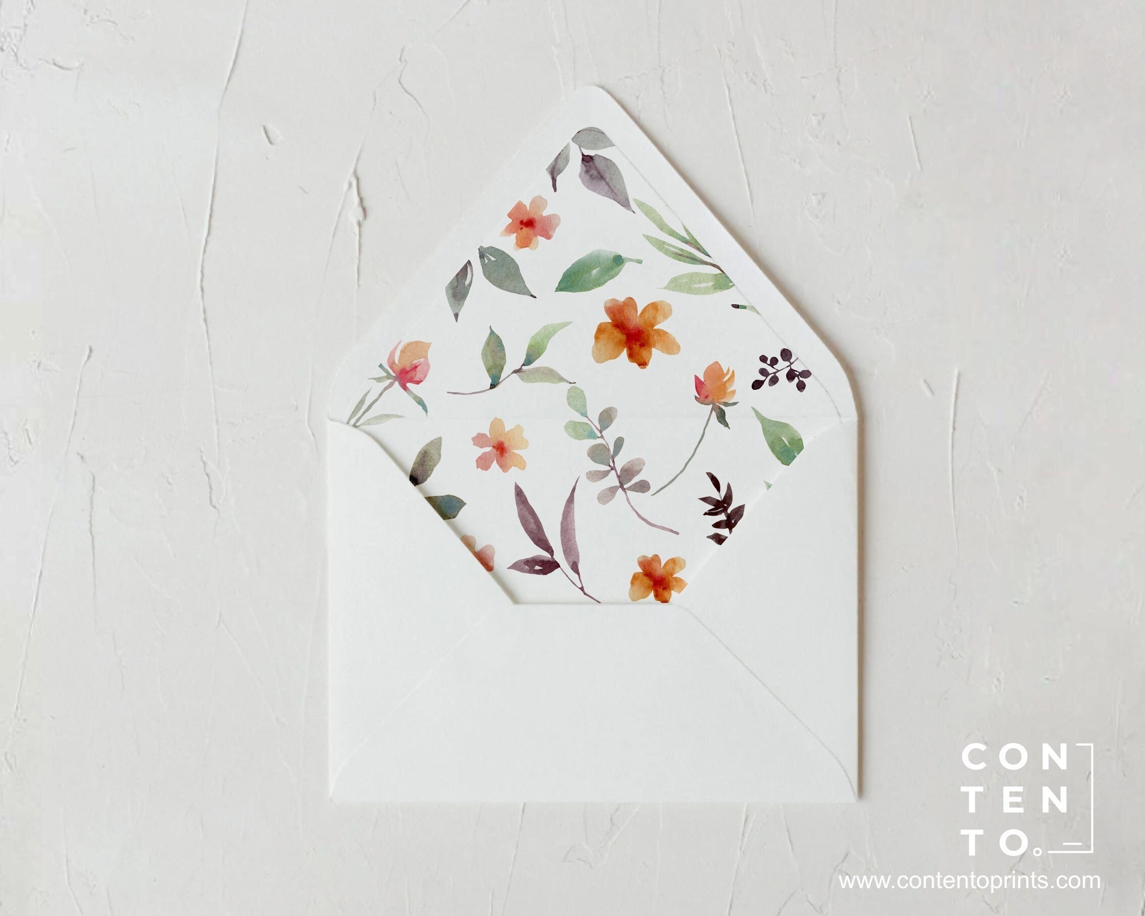 PRINTABLE Floral Envelope Linertemplate, A1, A2, A6, A7 & A9, 0015AA - Etsy
