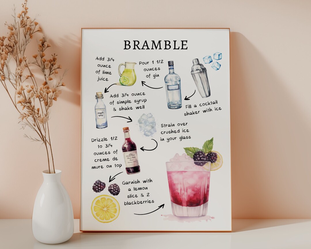 EDITABLE | Bramble Bar Sign Template, 0042AA - Etsy