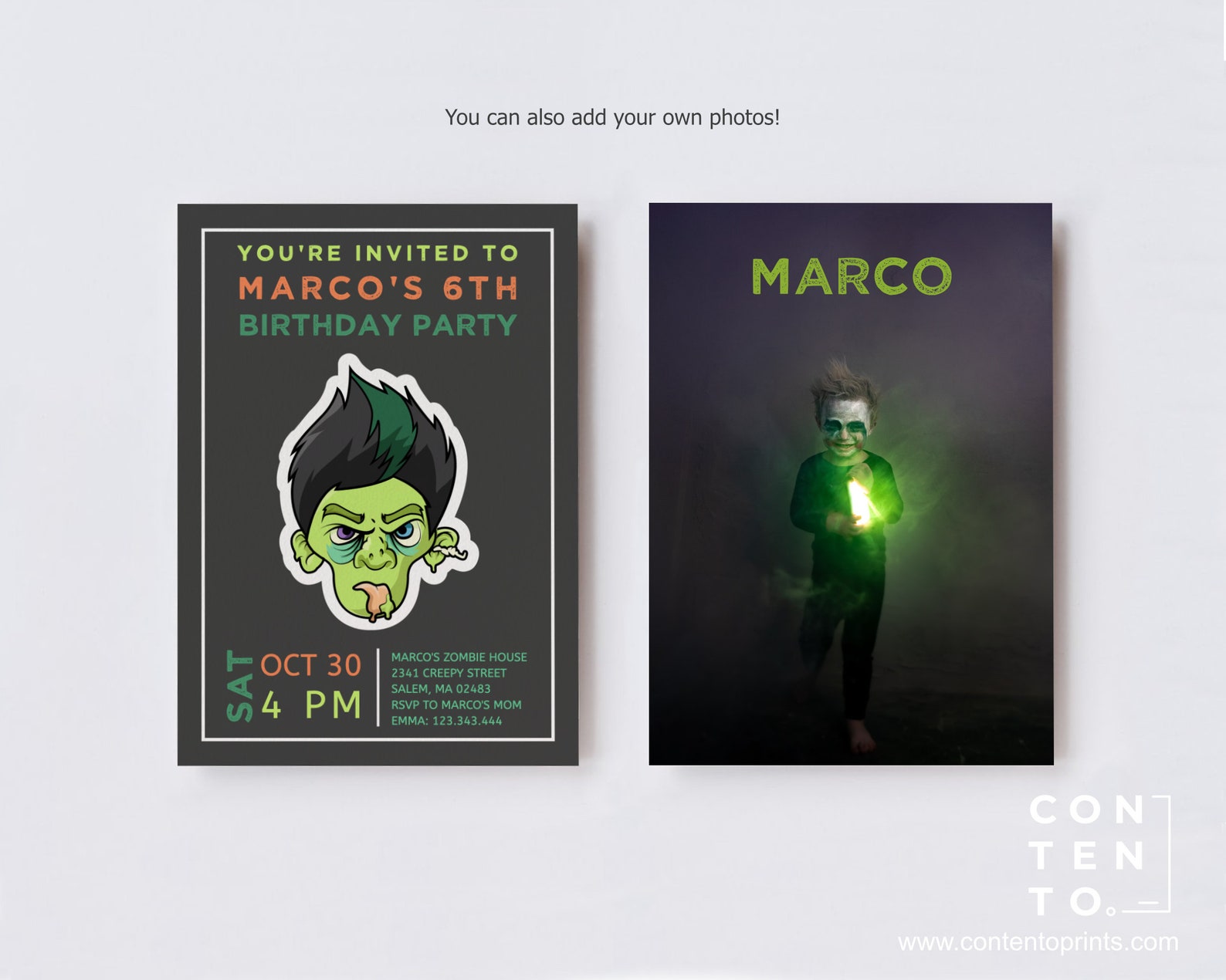 EDITABLE Zombie Birthday Invitation Birthday Party Invite - Etsy