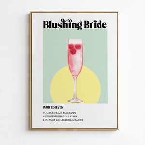 EDITABLE | Blushing Bride Bar Sign Template, 0042AA - Etsy