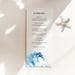 EDITABLE | Ocean Menu Card Template, 0012AA - Etsy