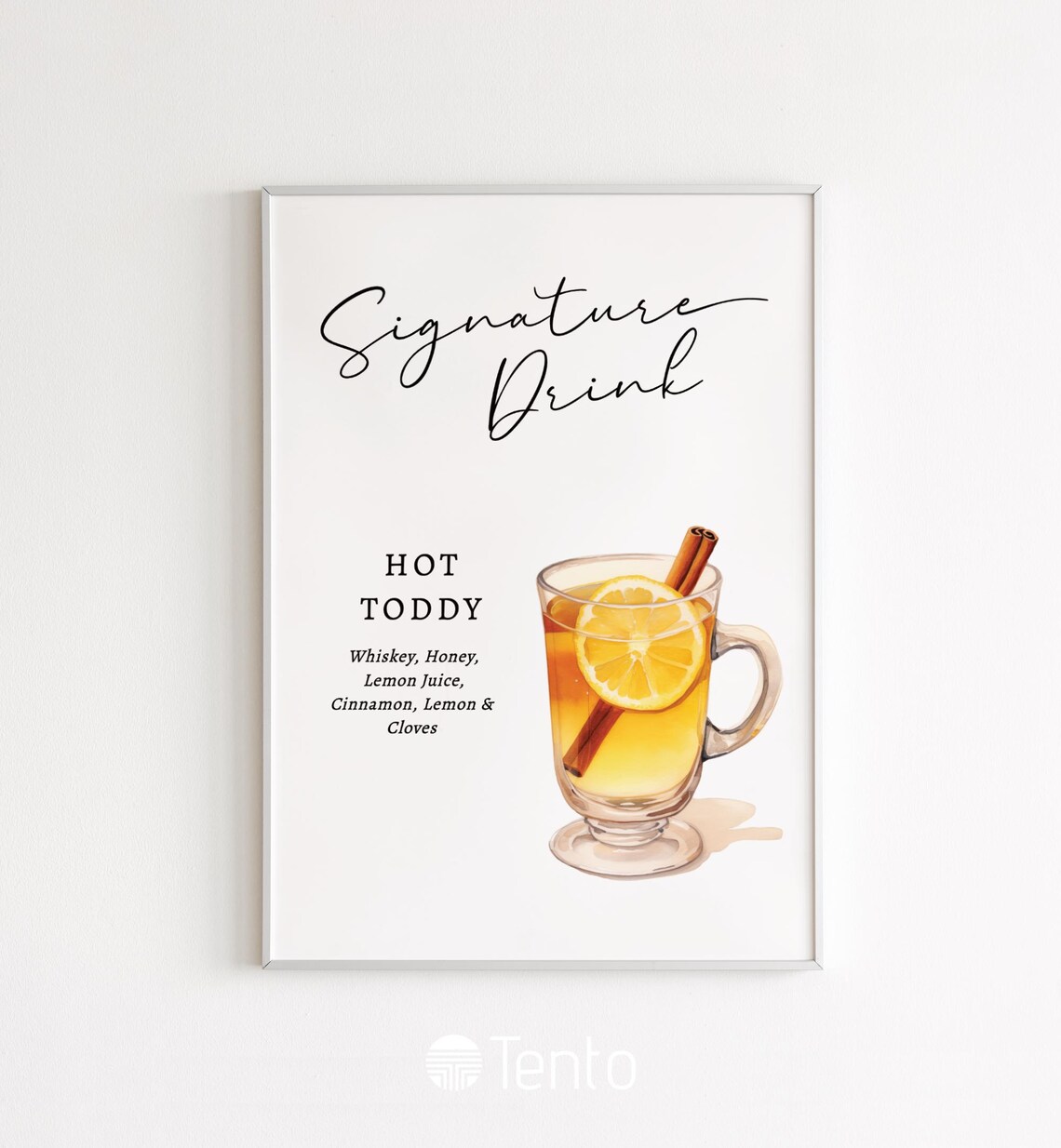 Hot Toddy Cocktail Bar Sign, Editable Template, 0042AA - Etsy