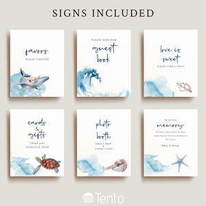EDITABLE | Ocean Sign Bundletemplate, 0012AA - Etsy