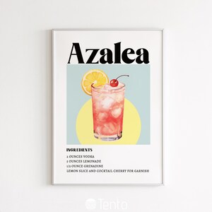 EDITABLE | Azalea Bar Sign Template, 0042AA - Etsy