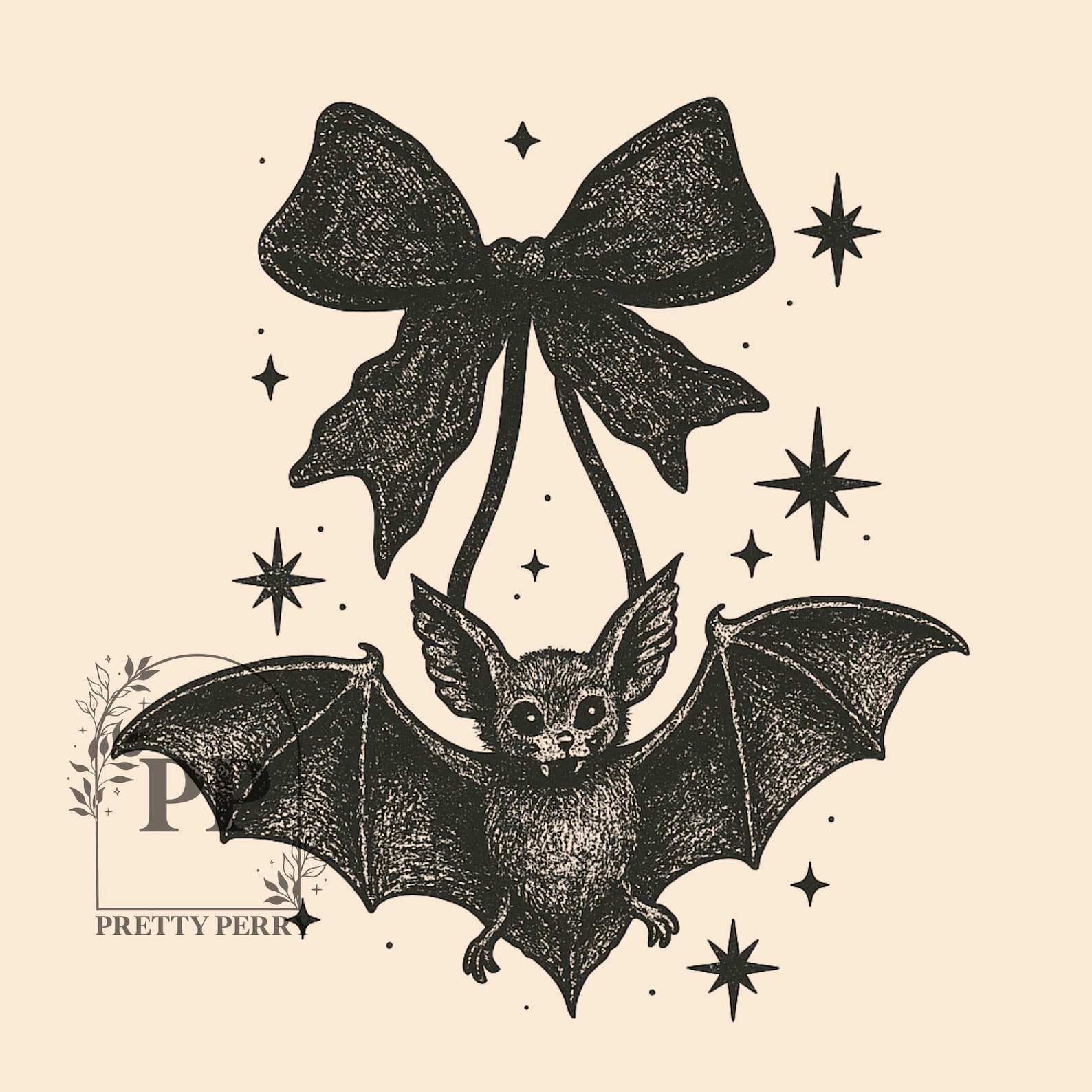 Trendy Lace Bat Cherries Bow PNG, Retro Halloween Bat Png, Fall ...