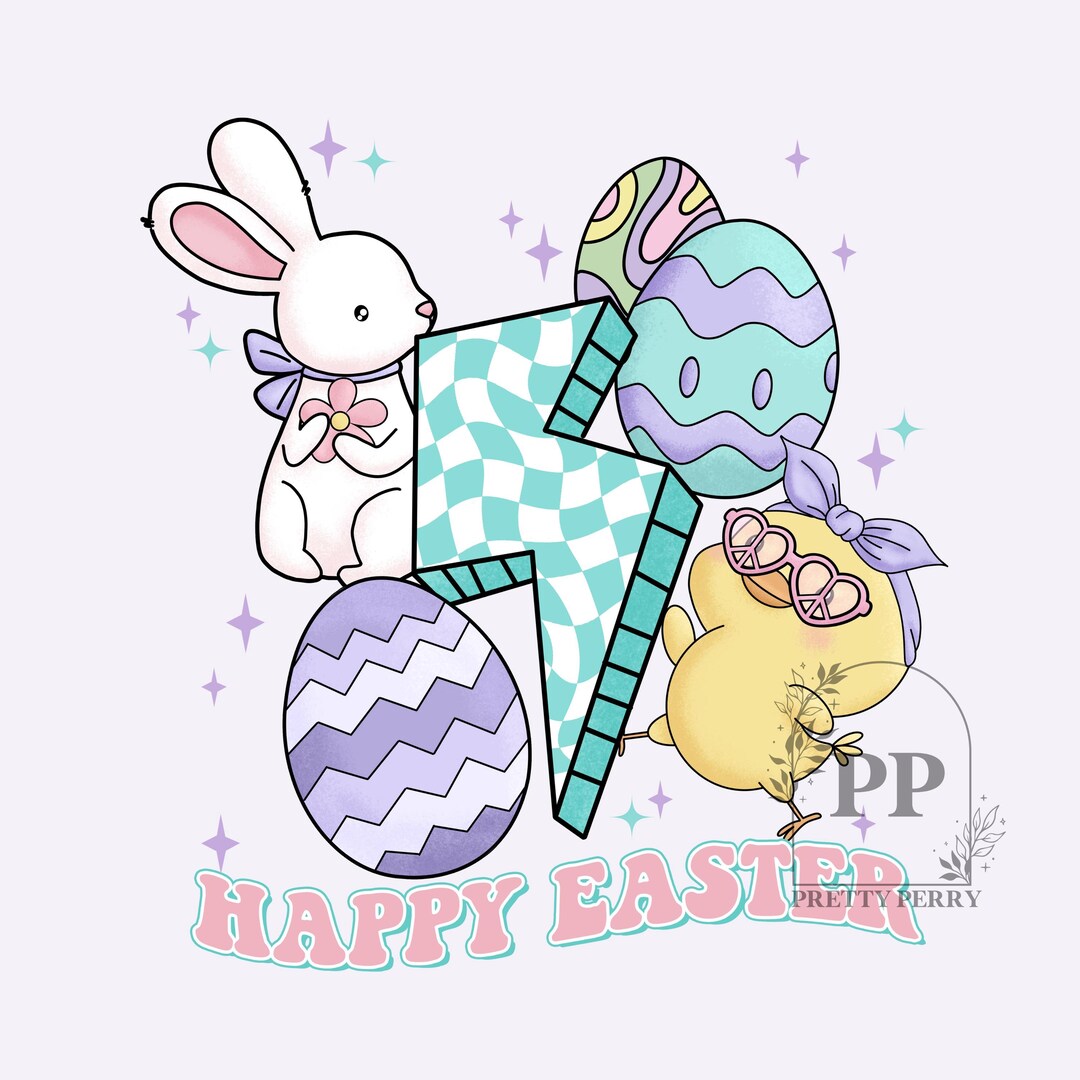 Girly Preppy Easter PNG, Girls Easter PNG, Checkered Trendy Easter ...