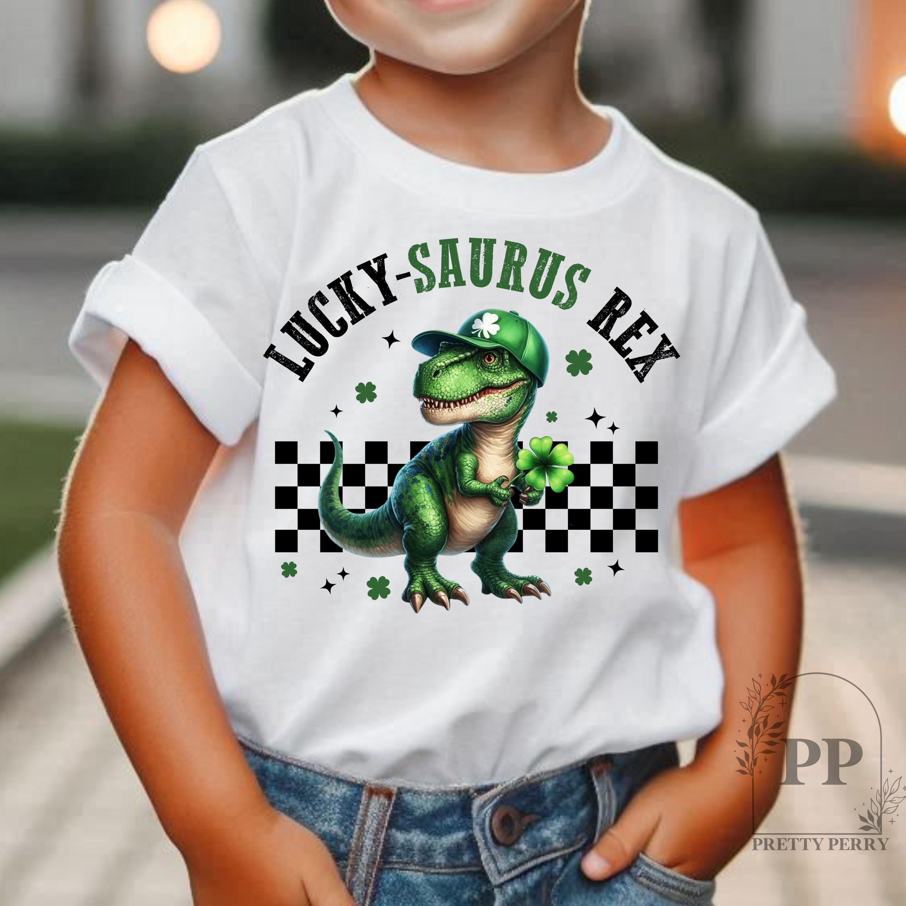 Saint Patrick T-rex Dinosaur PNG, St Patties Day Sublimation ...