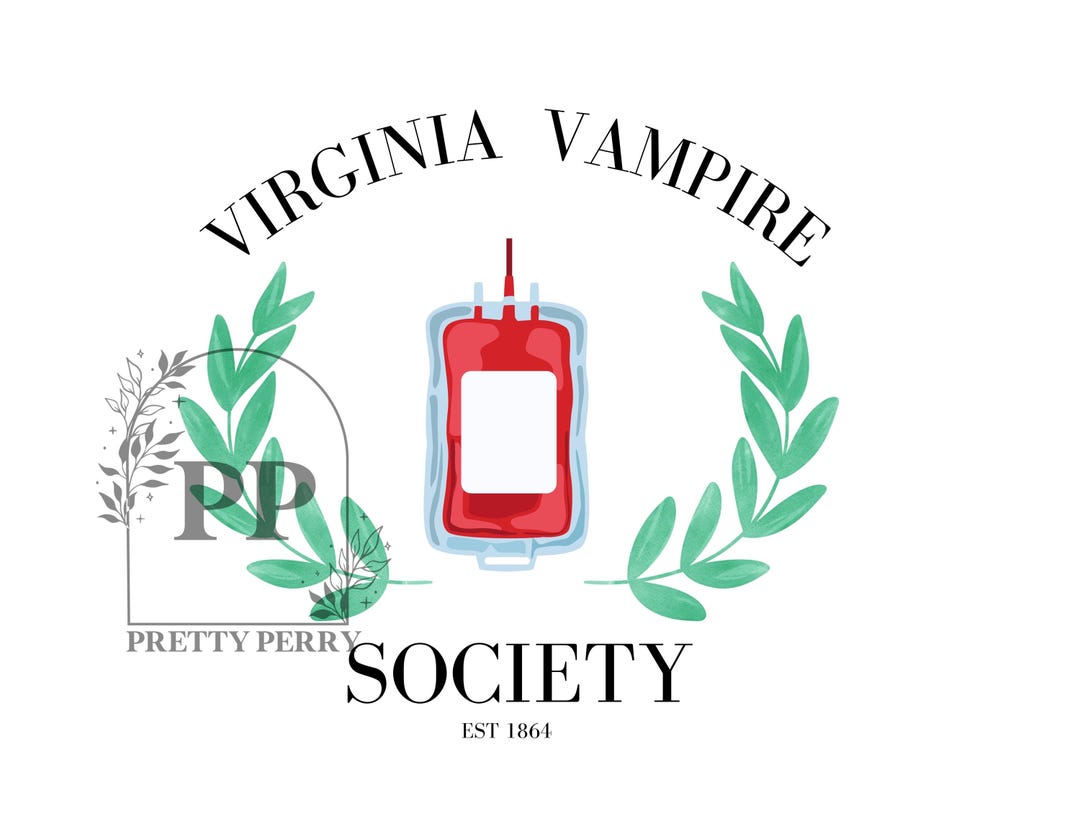 Vampire Society PNG, Vampire Club Digital Design - Etsy