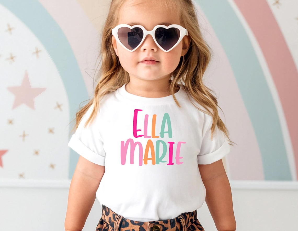 Custom Name PNG, Little Girl Name Design, Trendy Colorful Name Download ...