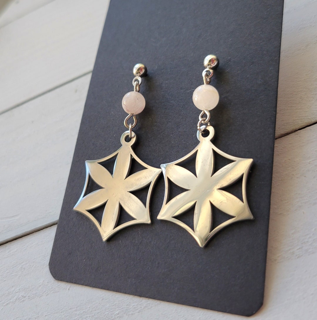 Stainless Steel Flower of Aphrodite Hellenic Greek Goddess Charm ...