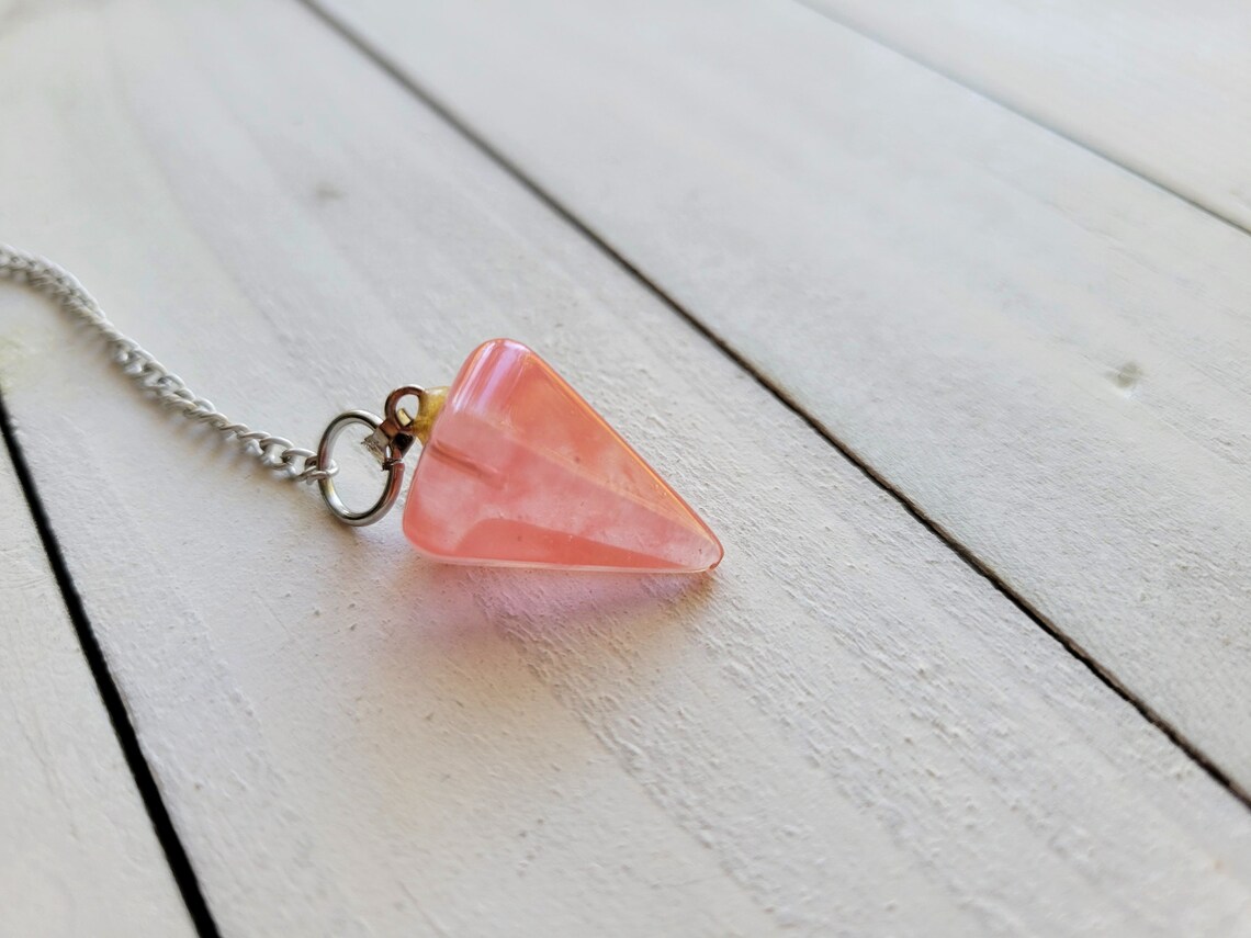Strawberry Quartz Pendulum - Etsy