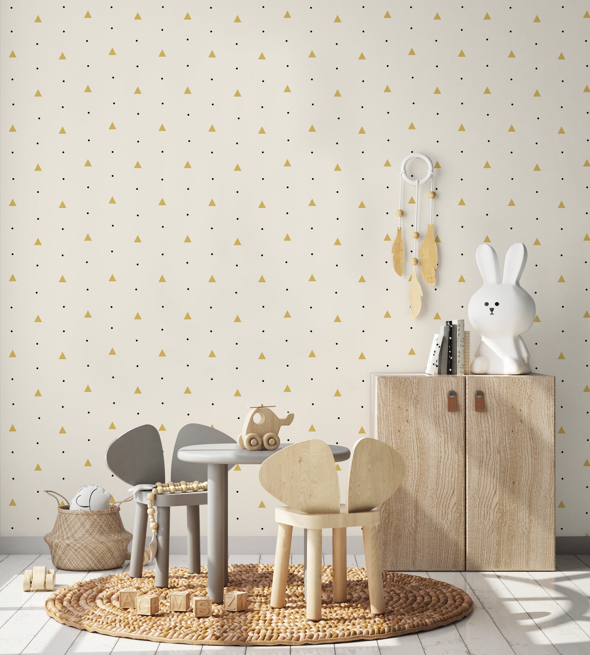 Yellow Baby Wallpaper Pattern