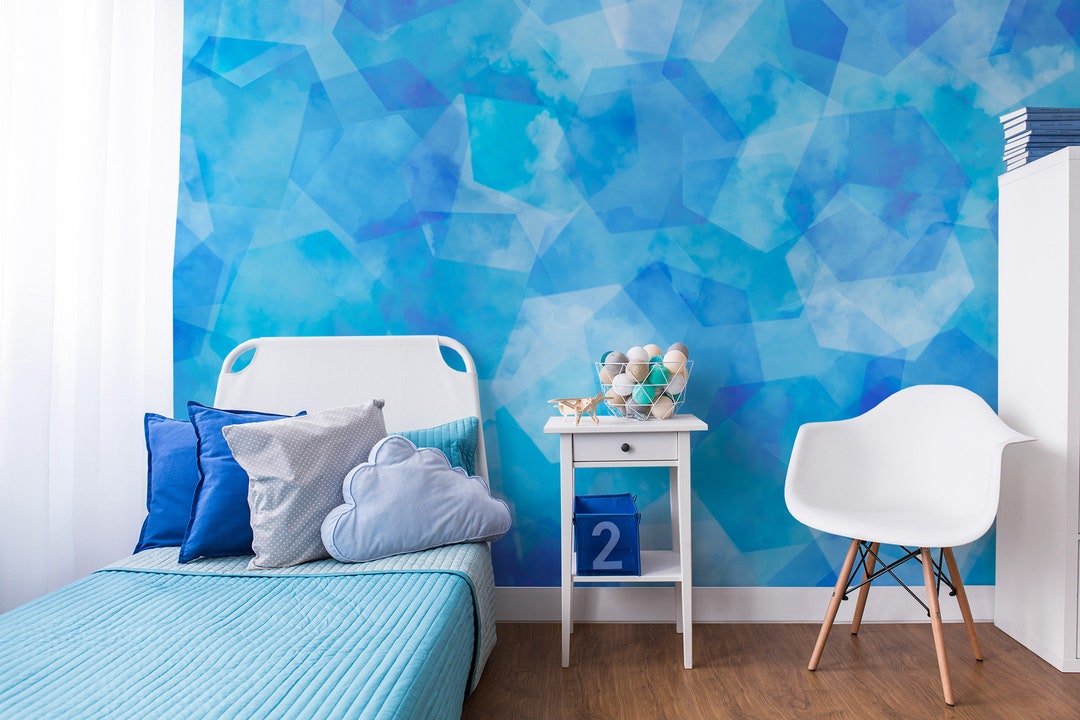 Clouds Wallpaper With Hexagonal Patterns, Abstract, Geometric Pattern ...