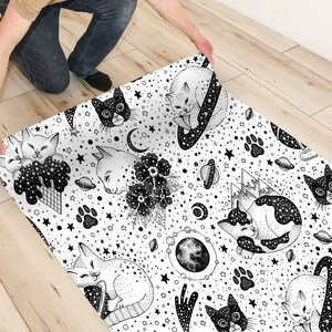 Cat Pattern, Galaxy Wallpaper, Space Animal, Wall Decor, Self Adhesive ...