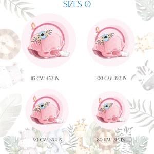 Little Sleeping Piggy Circle Wall Sticker, Animal Wall Decor, Removable ...